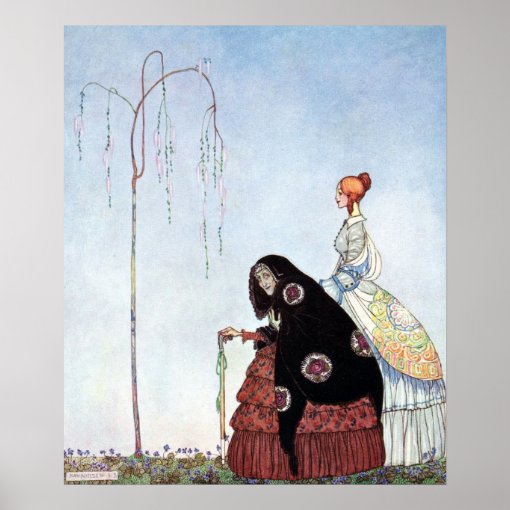The Old Woman by Kay Nielsen Poster | Zazzle