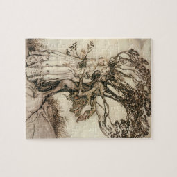 The Old Woman in the Wood by Arthur Rackham Jigsaw Puzzle | Zazzle