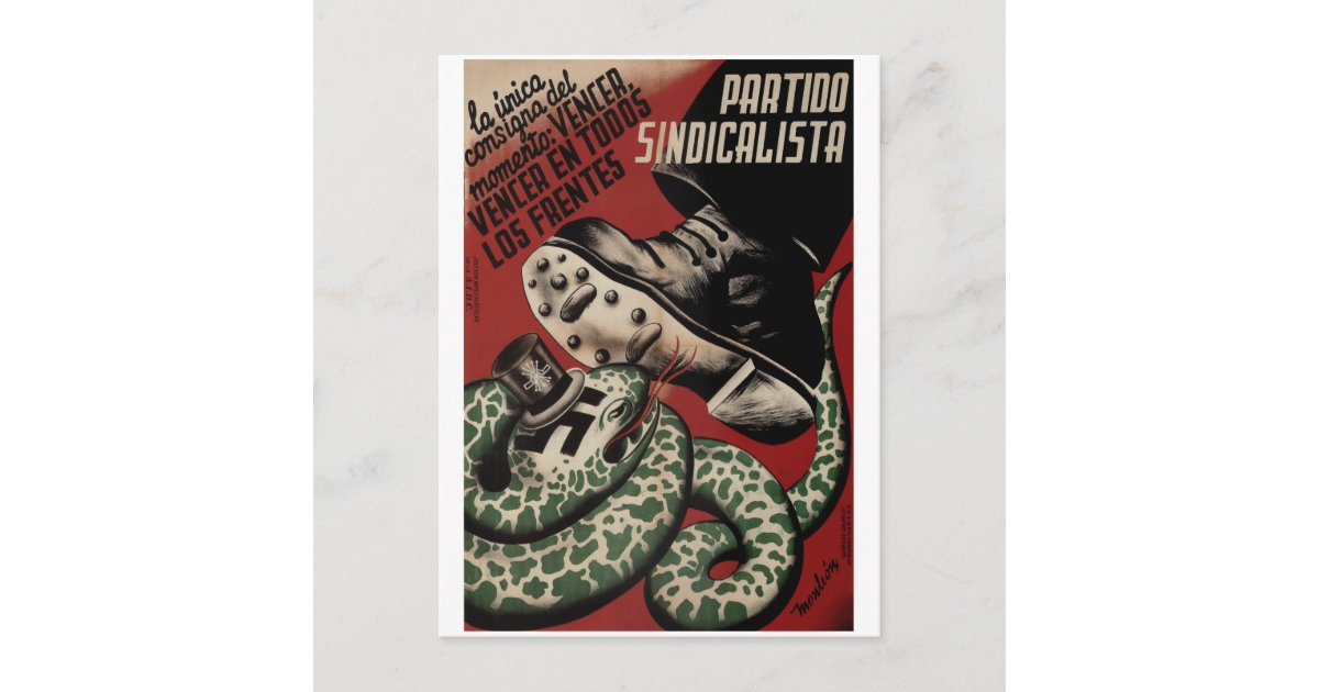 The only slogan of the_Propaganda Poster Postcard | Zazzle