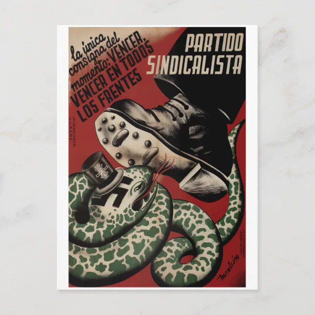 The only slogan of the_Propaganda Poster Postcard | Zazzle