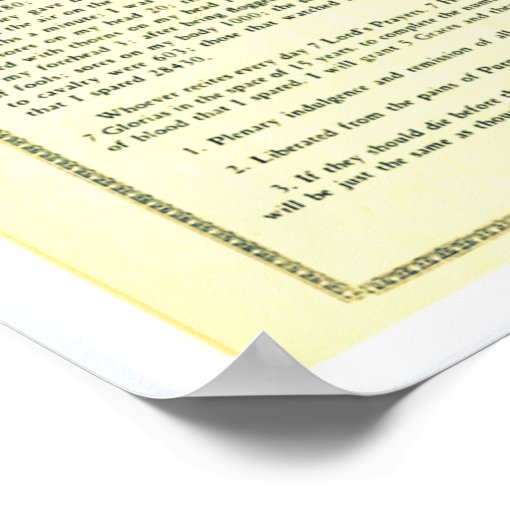 The Only True Letter of Jesus Christ Poster | Zazzle