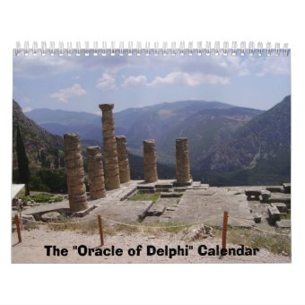 The "Oracle of Delphi" Calendar | Zazzle