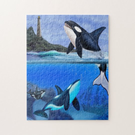 The Orca Family Jigsaw Puzzle | Zazzle.com