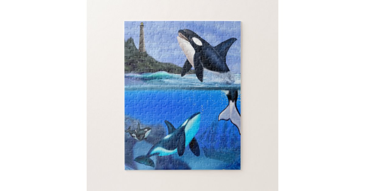 The Orca Family Jigsaw Puzzle | Zazzle