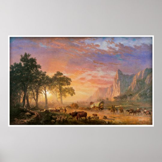 The Oregon Trail by Albert Bierstadt 1869 Poster | Zazzle.com