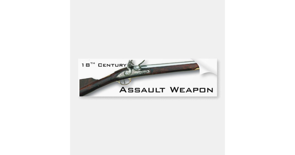 The original assault weapon bumper sticker | Zazzle