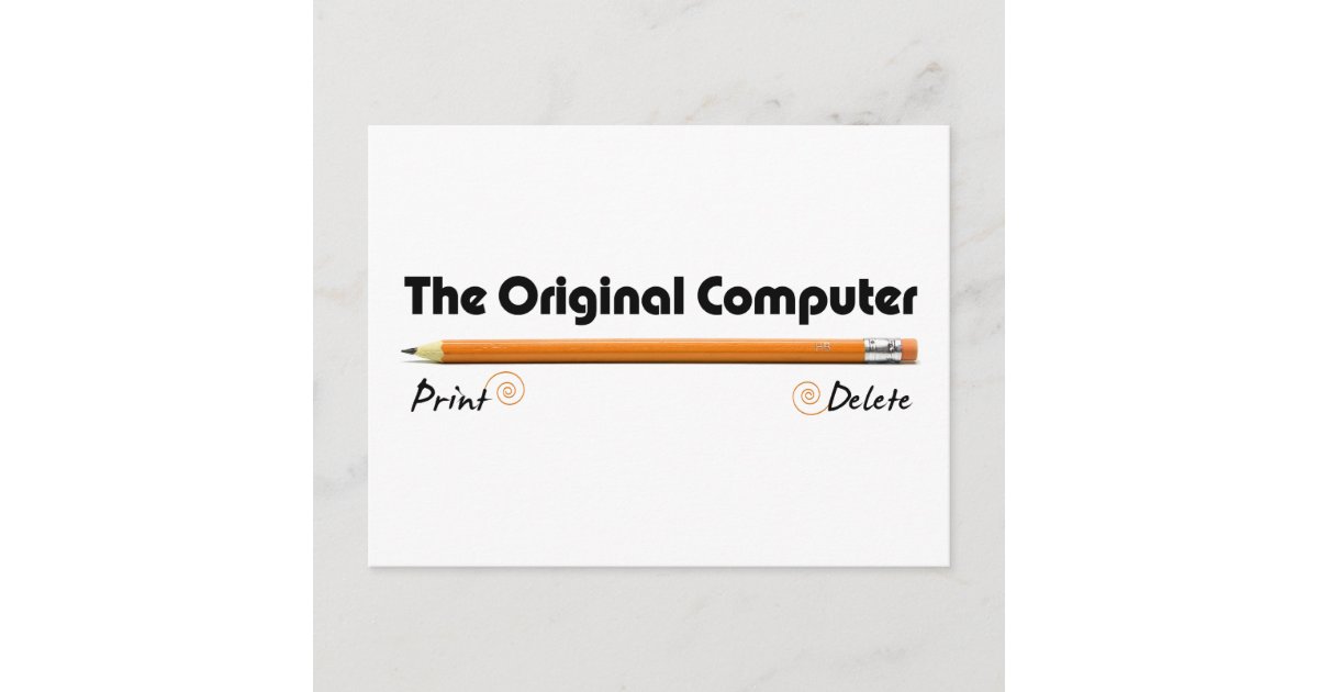 The Original Computer Postcard | Zazzle