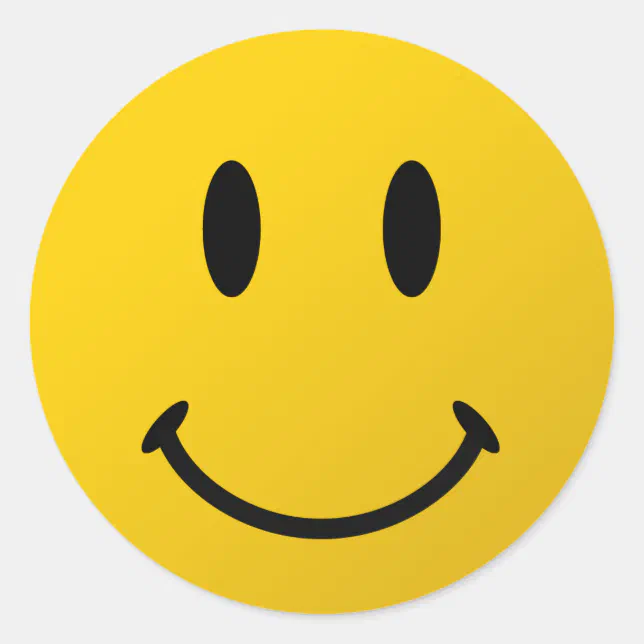 The Original Face Classic Round Sticker | Zazzle