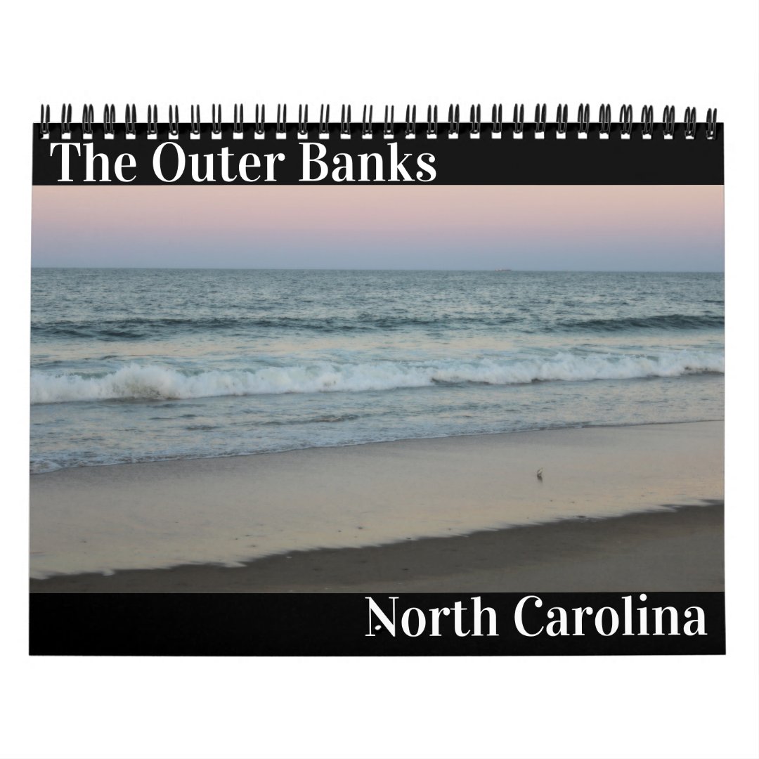 The Outer Banks North Carolina Caledar Calendar | Zazzle