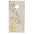 The Outer Banks of North Carolina Nautical Chart Cornhole Set | Zazzle