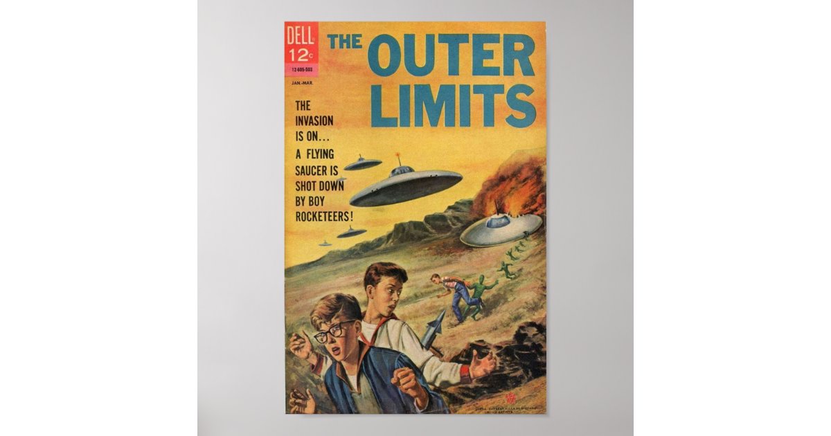 The Outer Limits 50s Vintage Comic Poster | Zazzle