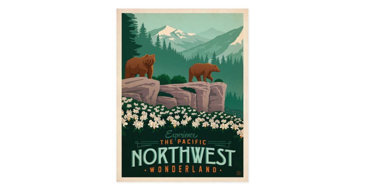 The Pacific Northwest | United States Postcard | Zazzle.com