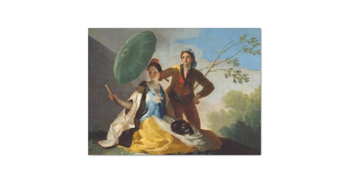 The Parasol by Francisco Goya Tissue Paper | Zazzle