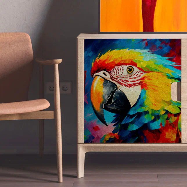 The Parrot Decoupage Tissue Paper | Zazzle