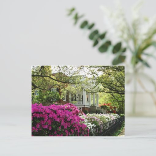 The Parsonage - Spring in Natchez, Mississippi Postcard | Zazzle