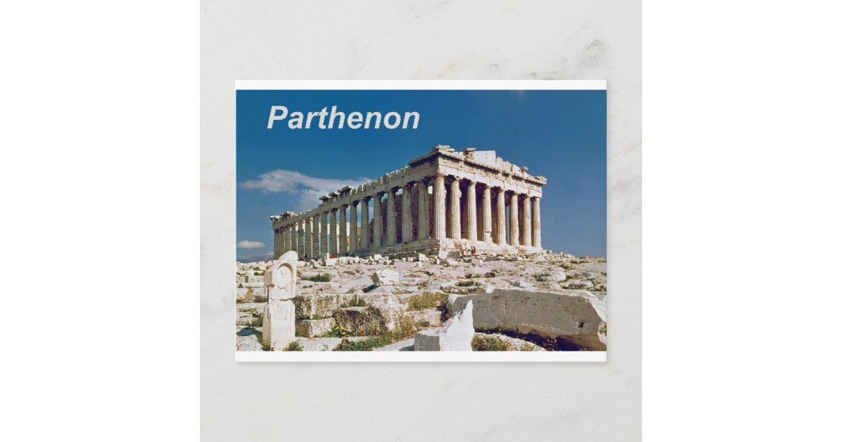 The--Parthenon--in--Athens--Angie.jpg Postcard | Zazzle