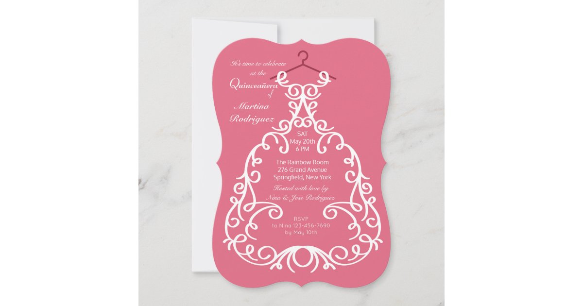 The Party Dress Invitation | Zazzle