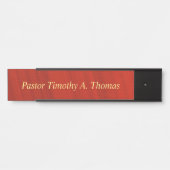 The Pastor Door Sign | Zazzle