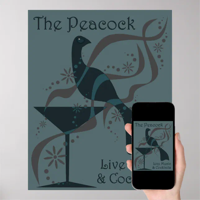 The Peacock Poster | Zazzle