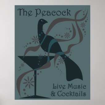 The Peacock Poster | Zazzle