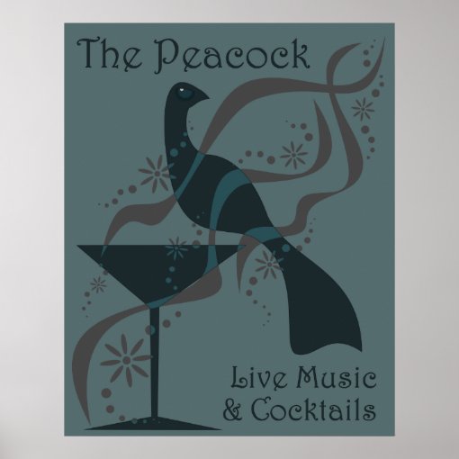 The Peacock Poster | Zazzle