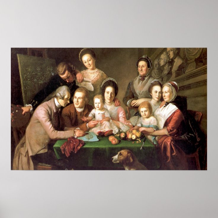 The Peale Family, by Charles Willson Peale Poster | Zazzle