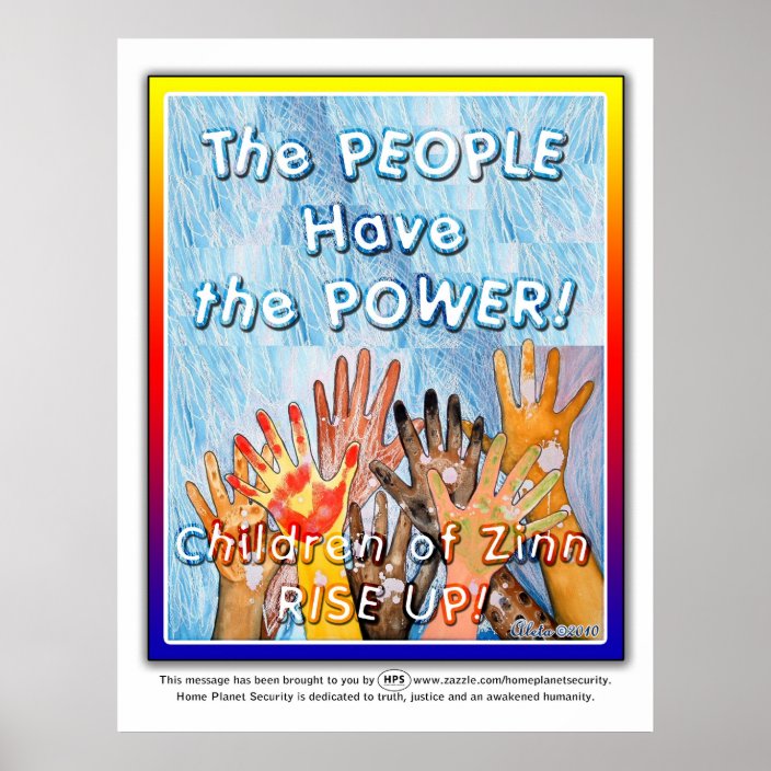 The PEOPLE Have the POWER Poster | Zazzle.com