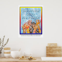 The PEOPLE Have the POWER Poster | Zazzle
