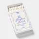 The Perfect Match Blue Bow Whimsical Matchboxes | Zazzle