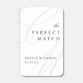 The Perfect Match Classic Script monogram wedding | Zazzle