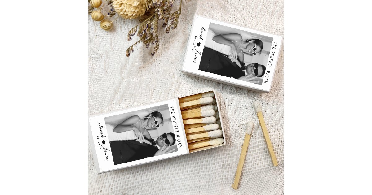 The Perfect Match Couple Photo Wedding | Zazzle