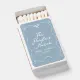 The Perfect Match Dusty Blue Whimsical Matchboxes | Zazzle