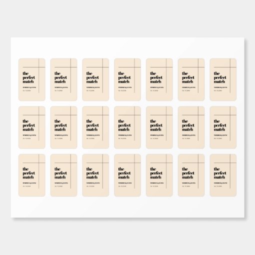 The perfect match Elegant & chic wedding matchbox | Zazzle