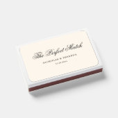 The perfect Match Elegant Wedding Matchbox | Zazzle