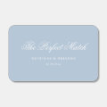 The perfect Match Light Blue Wedding Matchbox | Zazzle