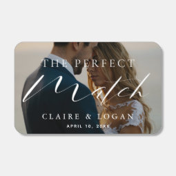 The Perfect Match Photo Wedding Favor | Zazzle