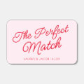 The Perfect Match Pink Red Wedding Matchboxes | Zazzle