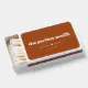 The perfect match retro Burnt Orange matchbox | Zazzle