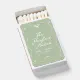 The Perfect Match Sage Green Whimsical Matchboxes | Zazzle
