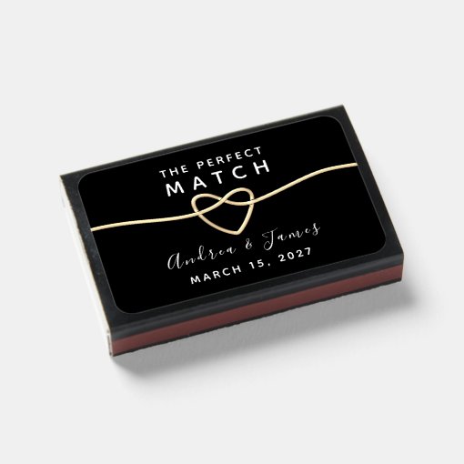 The Perfect Match Wedding Favor | Zazzle