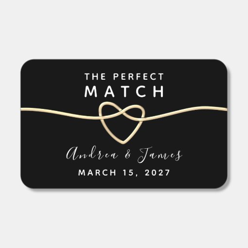 The Perfect Match Wedding Favor | Zazzle