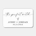 The Perfect Match Wedding Favors | Modern Wedding | Zazzle