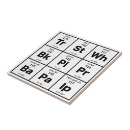 The Periodic Table of Beer Tile | Zazzle