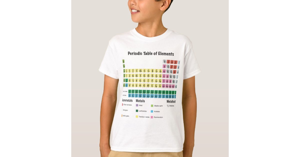 The Periodic Table of Elements T-Shirt | Zazzle.com