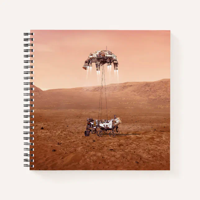 The Perseverance Rover Landing Safely On Mars. Notebook | Zazzle