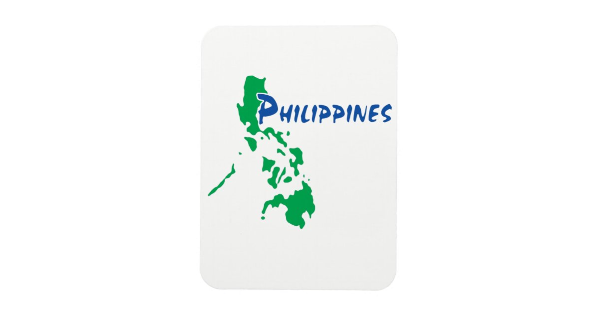 The Philippines - a Stylised map Magnet | Zazzle