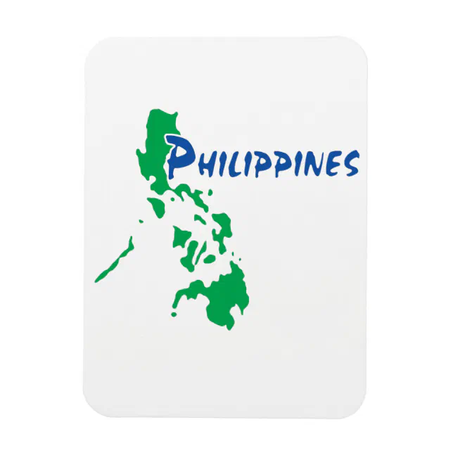 The Philippines - a Stylised map Magnet | Zazzle