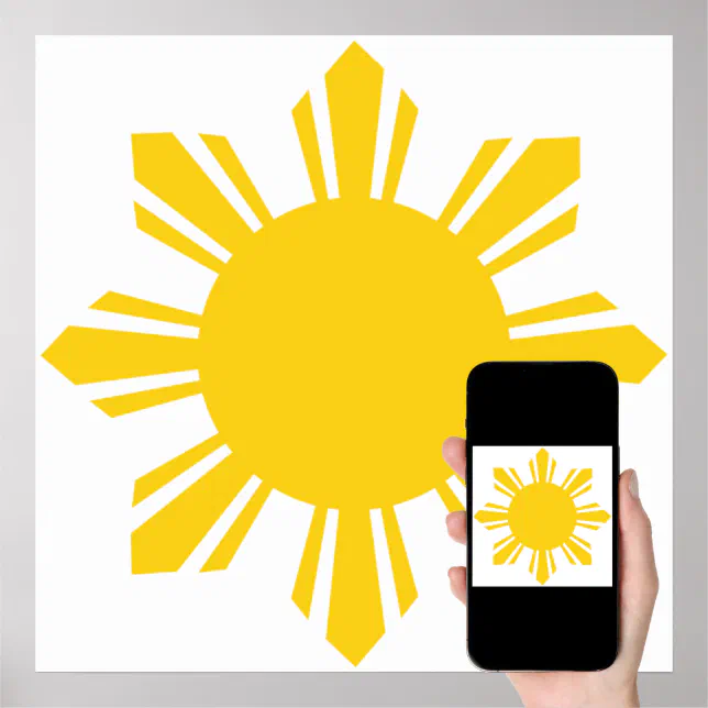 the Philippines cropped sun, Philippines Poster | Zazzle