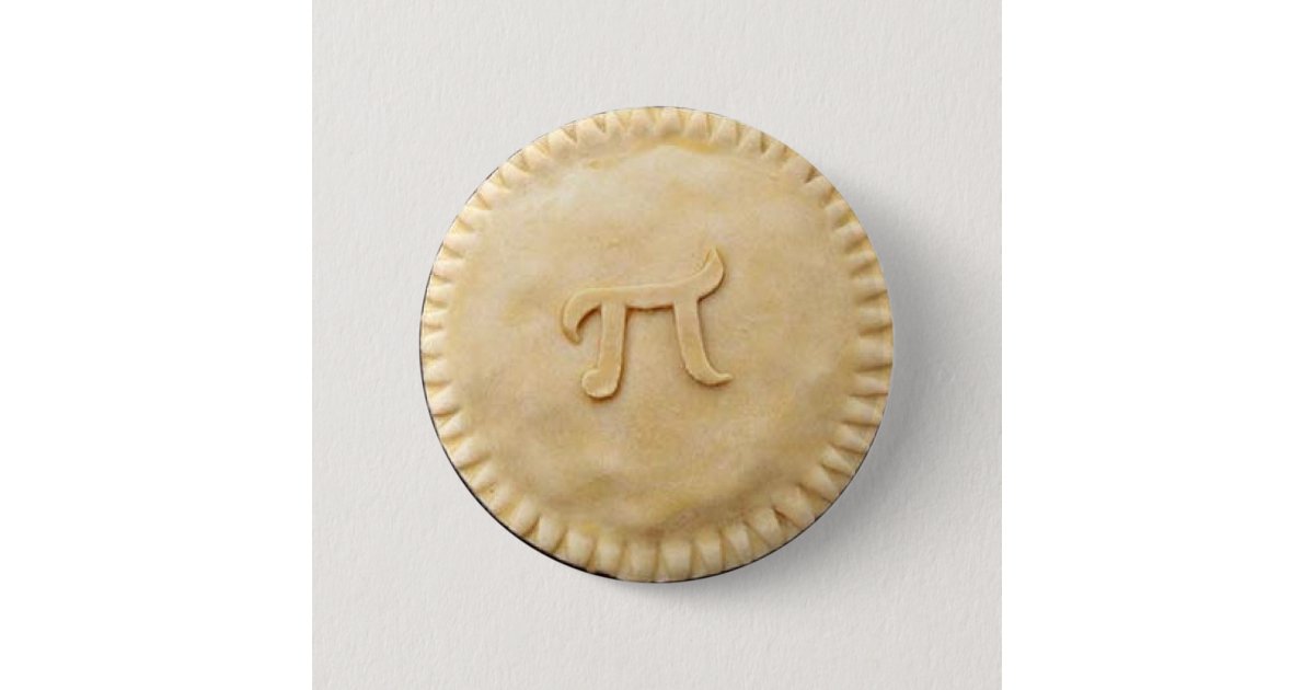 The Pi Pie Button | Zazzle