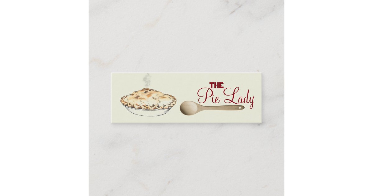 The Pie Lady Business Cards | Zazzle